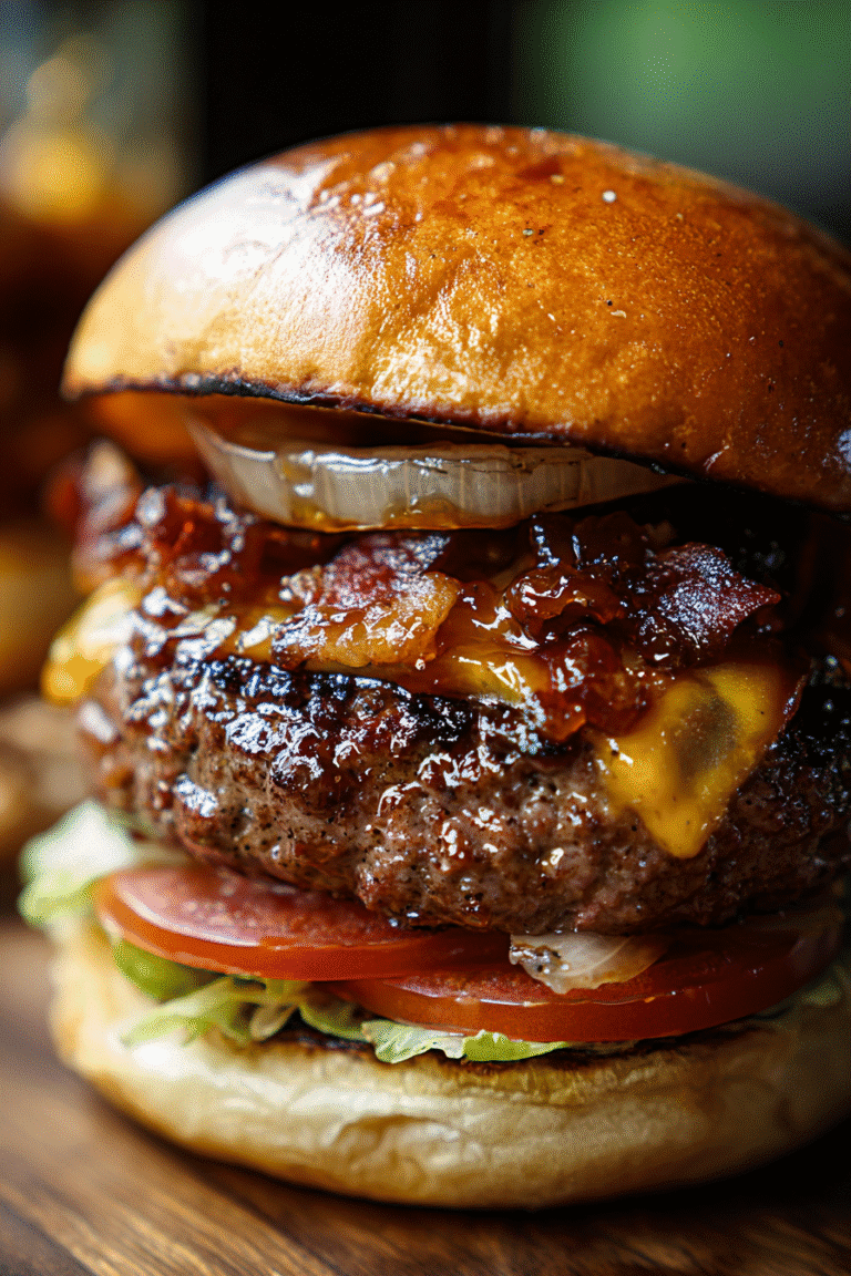 Bourbon-Glazed Onion & Bacon Jam Burgers: Ultimate 7-Step Recipe