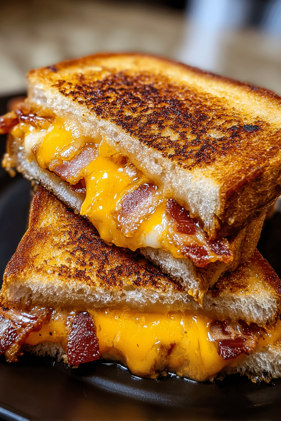 Maple Bacon Cheddar Grilled Cheese: 5 Amazing Steps Recipe