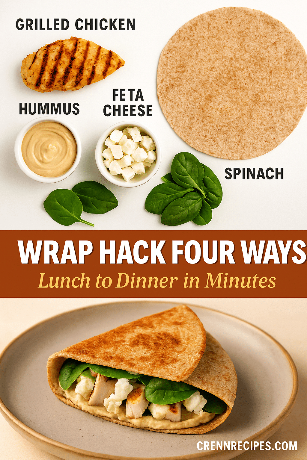 Wrap Hack Four Ways: Viral & Easy 4-Meal Prep Trick