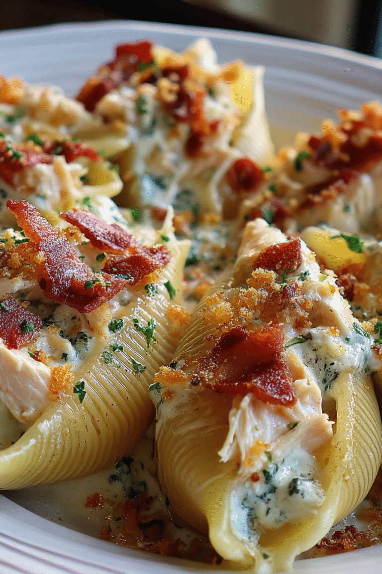 Chicken Bacon Ranch Stuffed Shells - 5 Simple Steps to Comfort Heaven