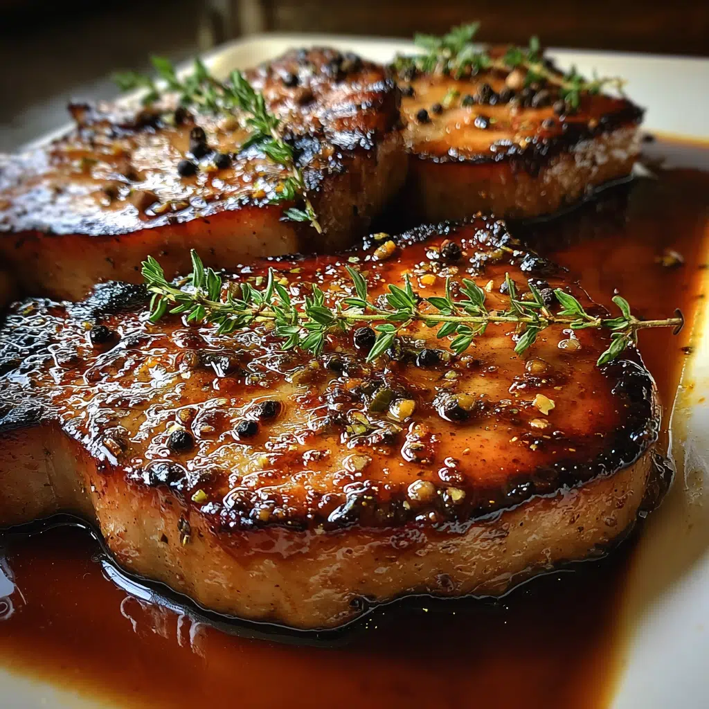 Bourbon Molasses Glazed Pork Chops: 7 Amazing Steps Recipe