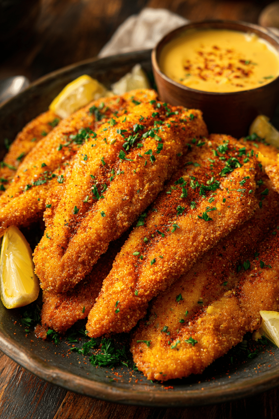 Ultimate 5-Ingredient Buttermilk Fried Catfish with Creamy Cajun Sauce ...