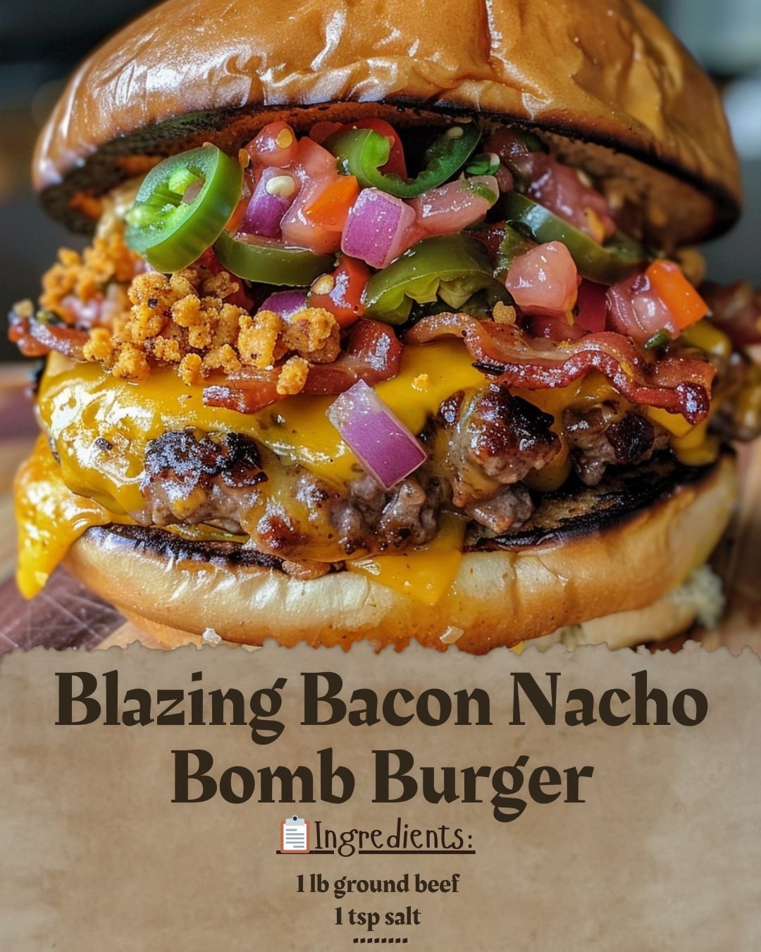 I Tried the Blazing Bacon Nacho Bomb Burger