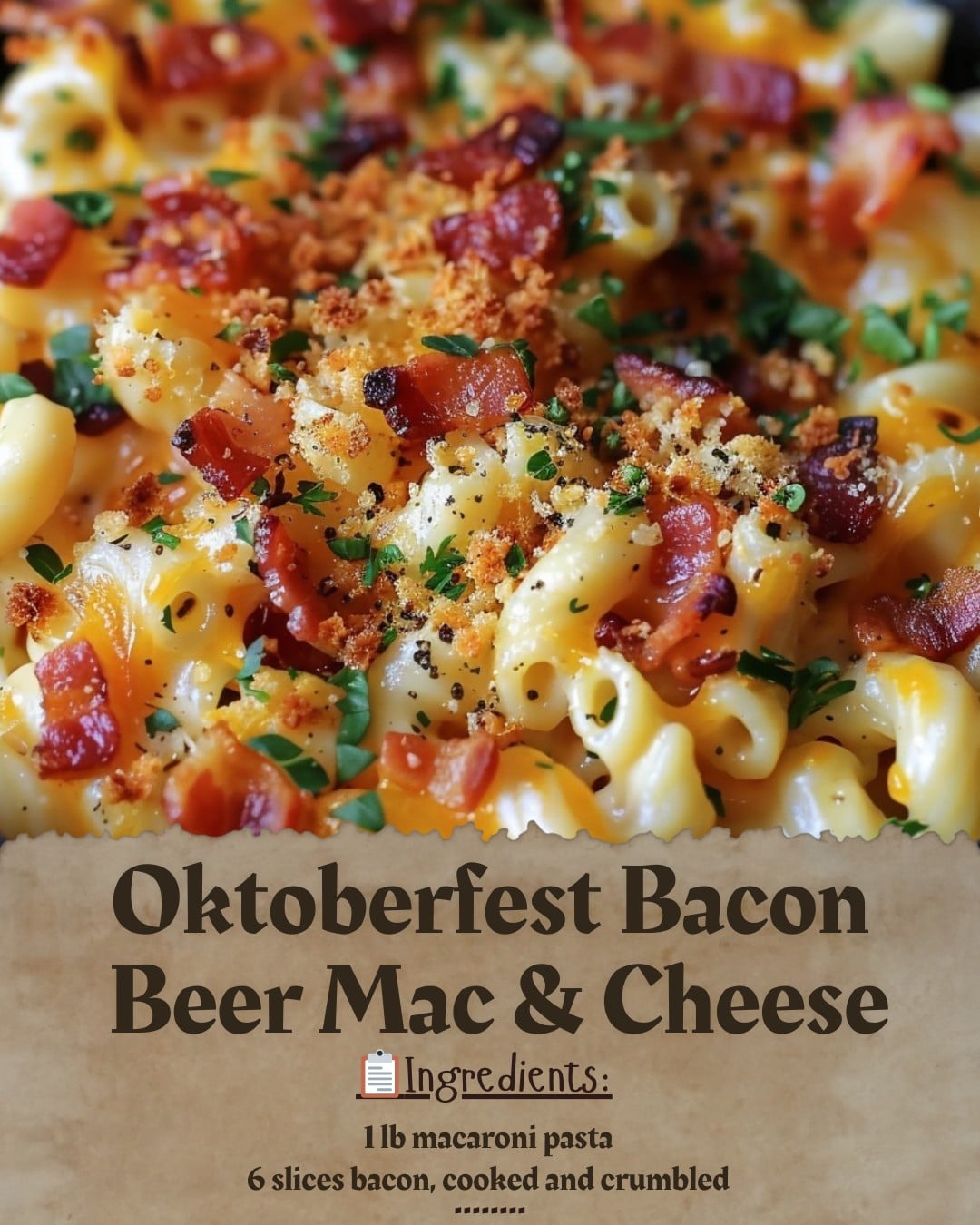My Oktoberfest Bacon Beer Mac & Cheese