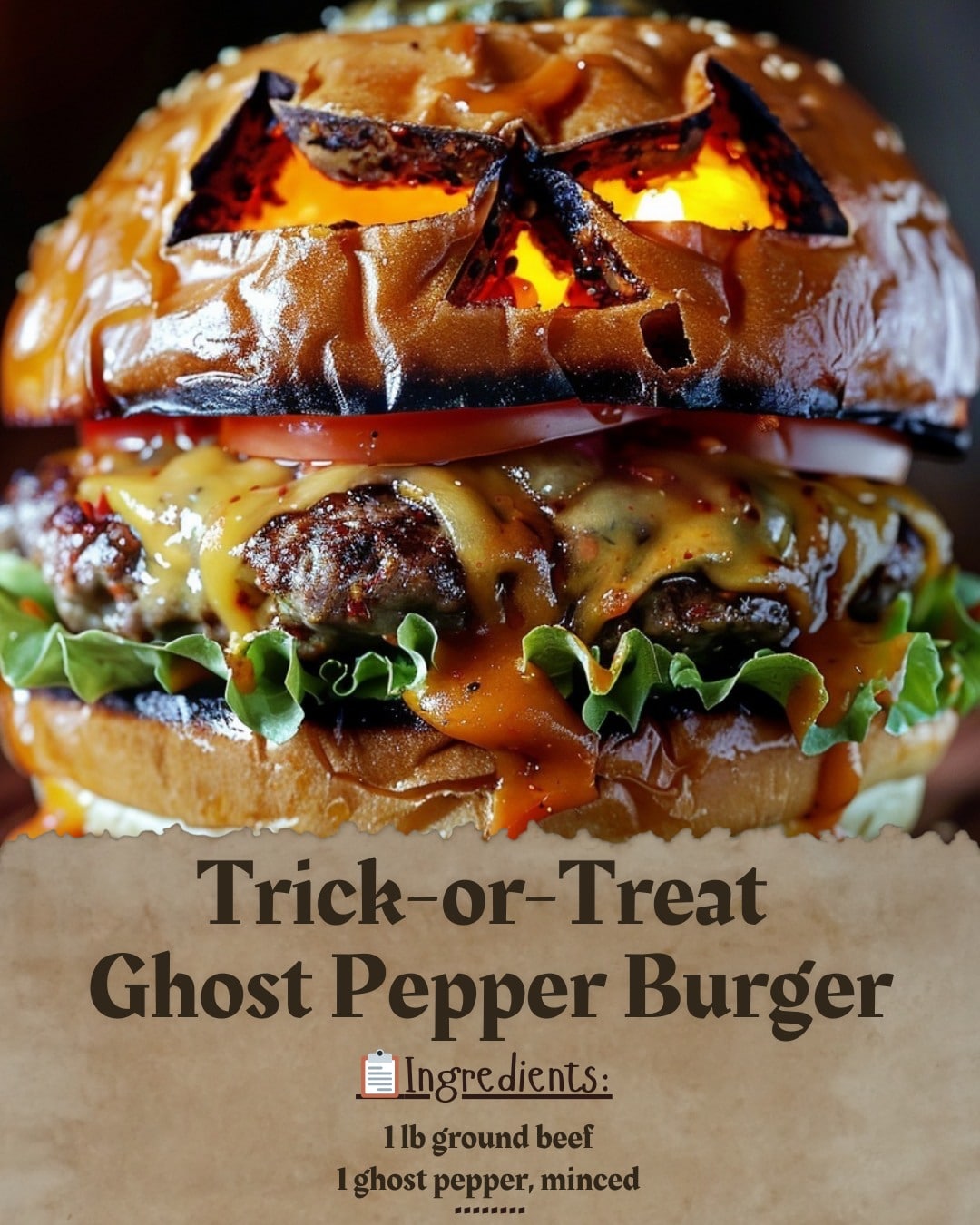 Devilishly Delicious Ghost Pepper Burger