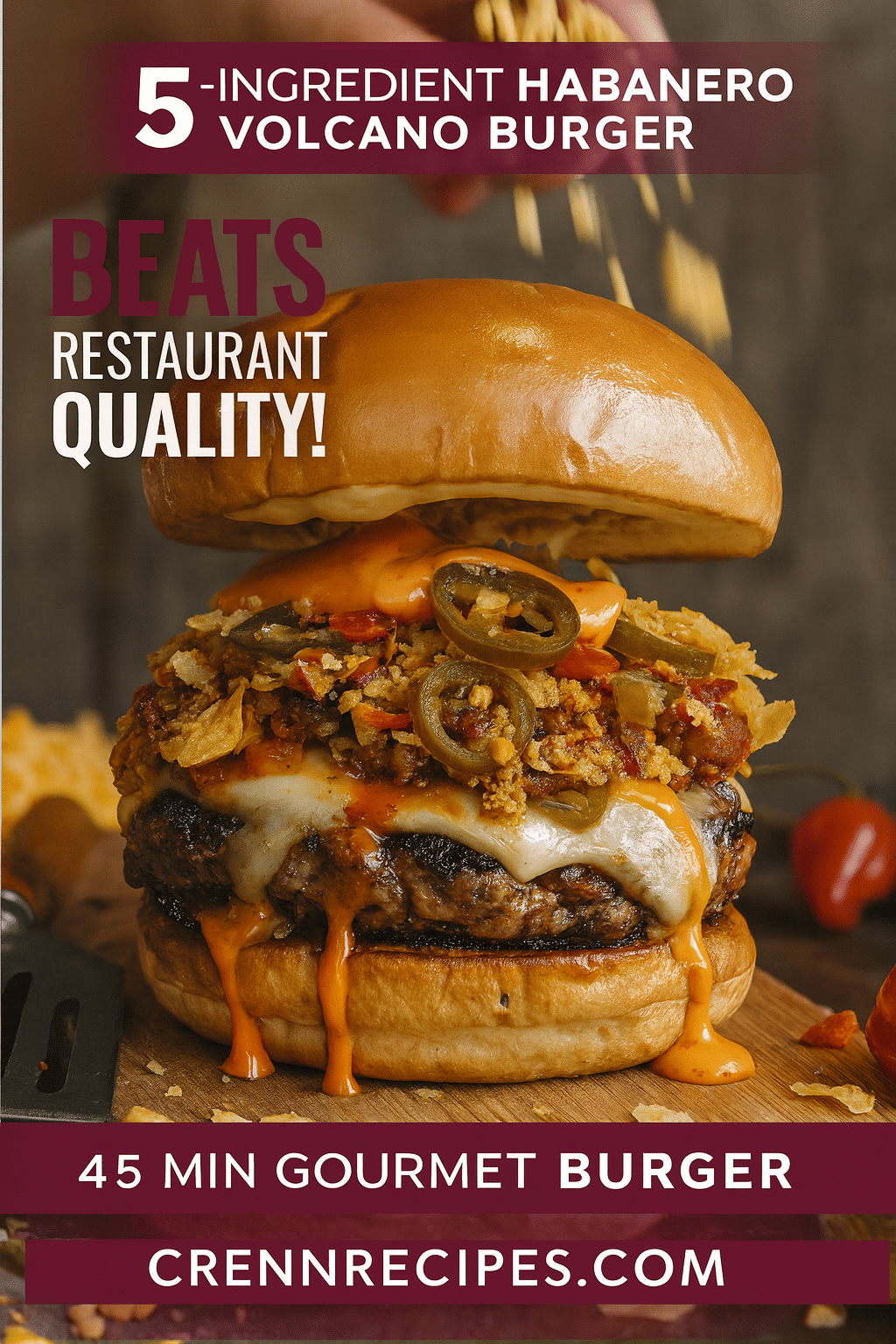 I Tried the Blazing Habanero Crunch Melt Volcano Burger