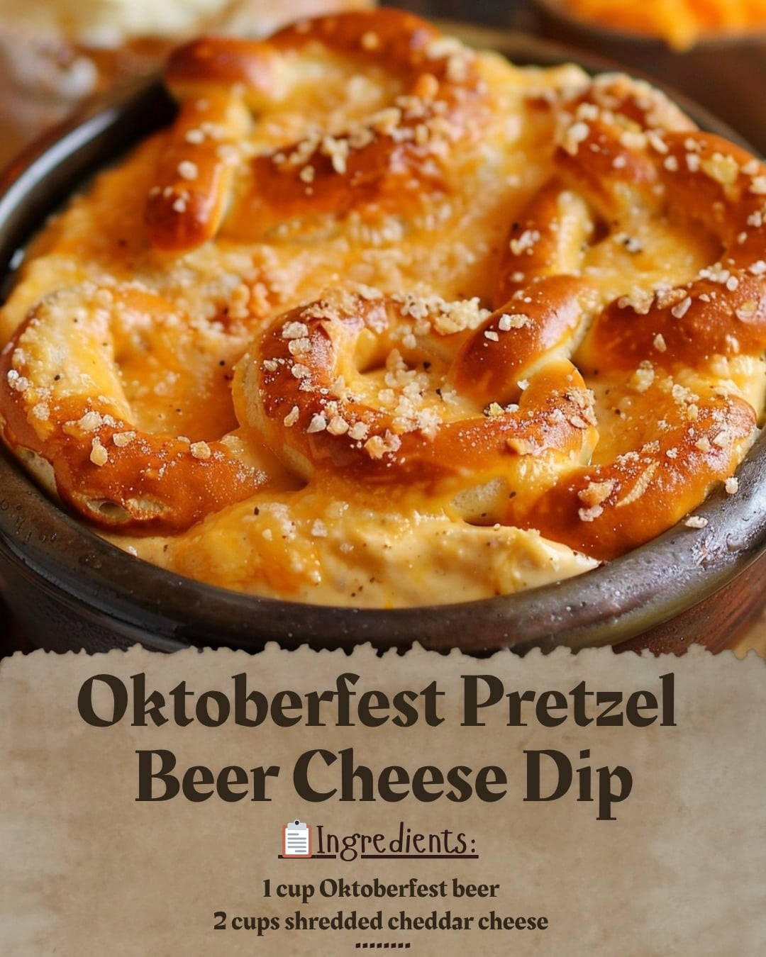 My Oktoberfest Pretzel Beer Cheese Dip