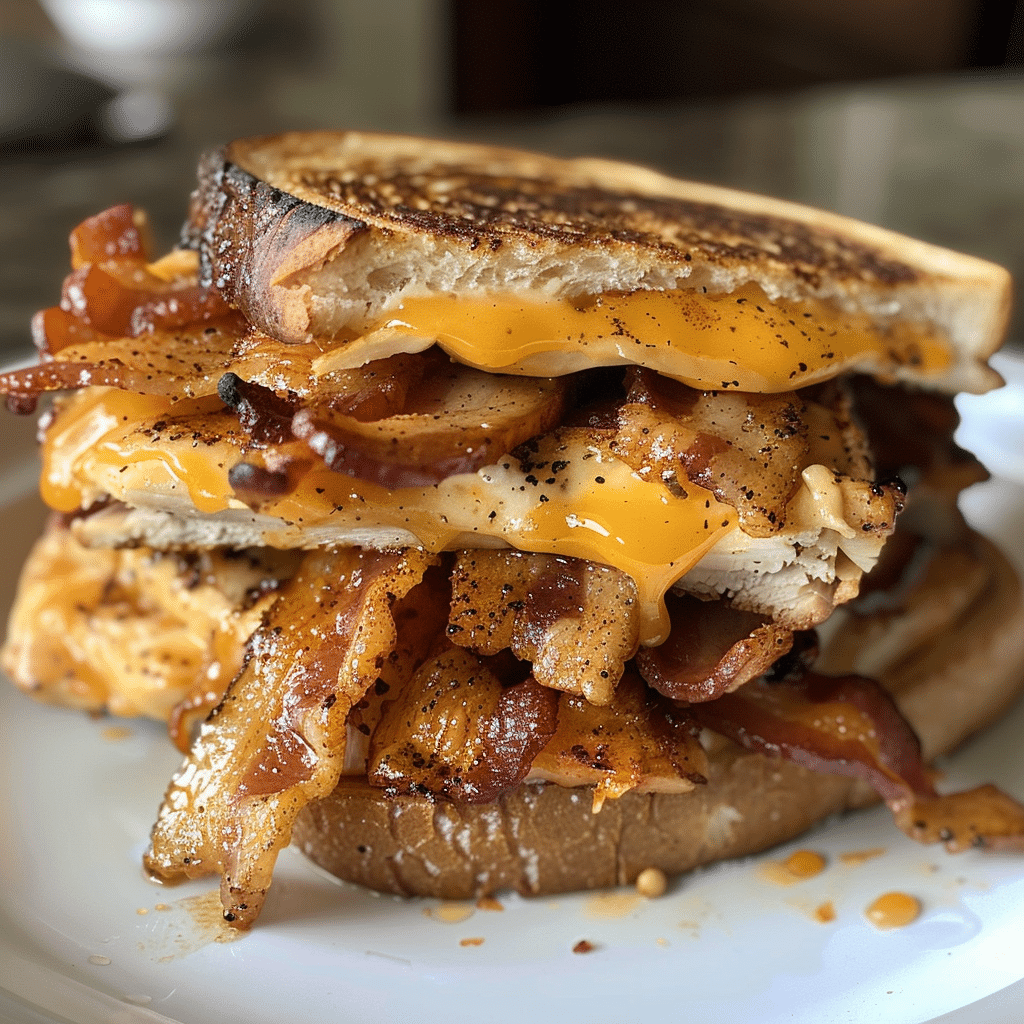 Apple Cider Glazed Chicken Bacon Melt
