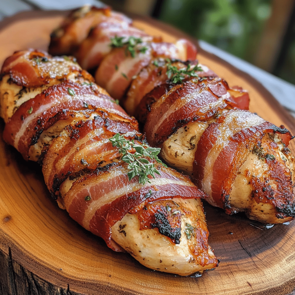 Savory Bacon-wrapped Chicken Delight: Irresistible Dinner