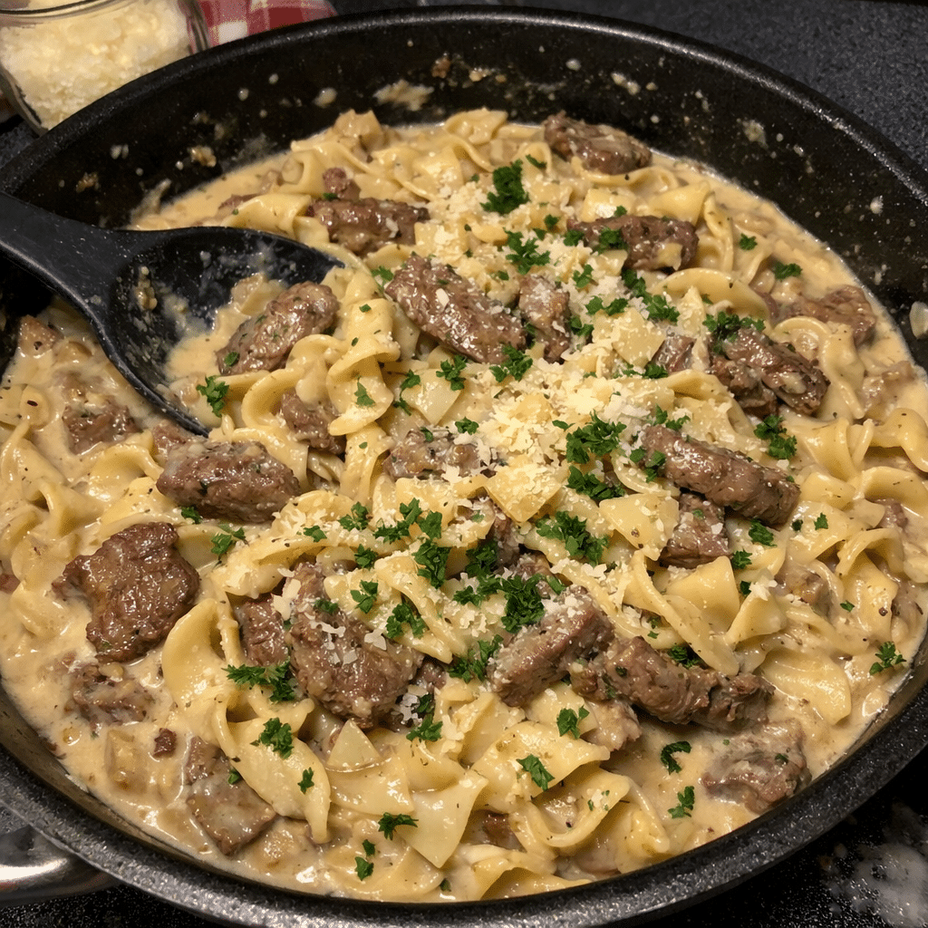 Creamy Ranch Beef and Noodle Skillet Dinner: 30-Minute Meal