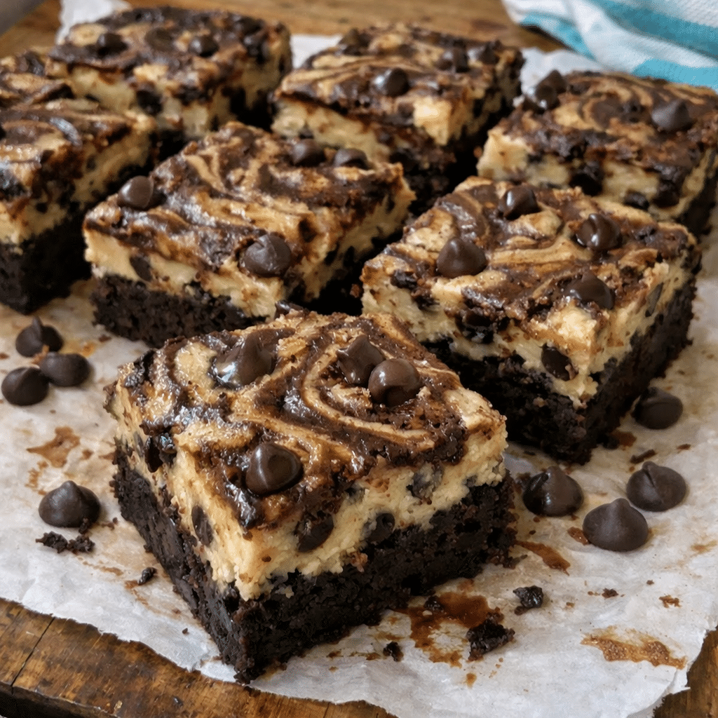 Decadent Chocolate Chip Cookie Dough Brownies